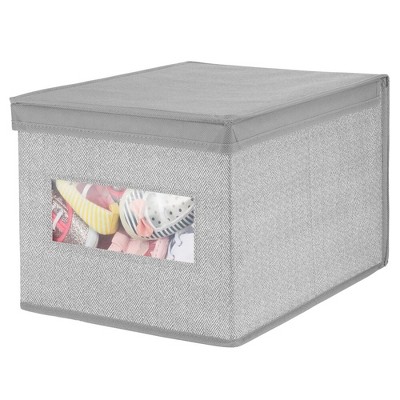 Mdesign Soft Fabric Child/kid Storage Organizer Box - 2 Pack : Target