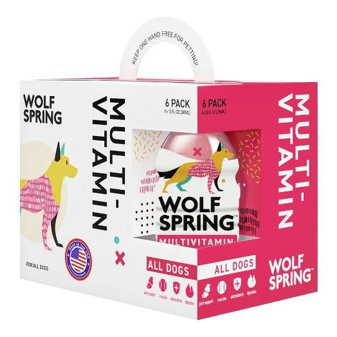 Wolf Spring Multivitamin Wet Dog Food Topper Supplement With Coconut ...