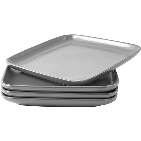 Bruntmor 10'' Ceramic Dinner Plates Set Of 4 - Gray : Target