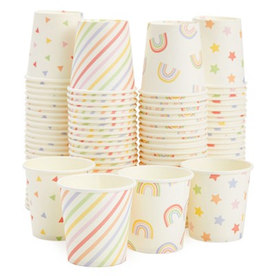 Sparkle And Bash 100 Pack Disposable 4 Oz Paper Cups For Espresso ...