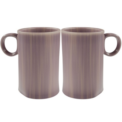 American Atelier Stoneware Loop Handle Mugs, Set Of 2, Cup For Coffee ...