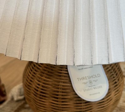 Natural Wicker Table Lamp Brown - Threshold™ Designed With Studio Mcgee ...