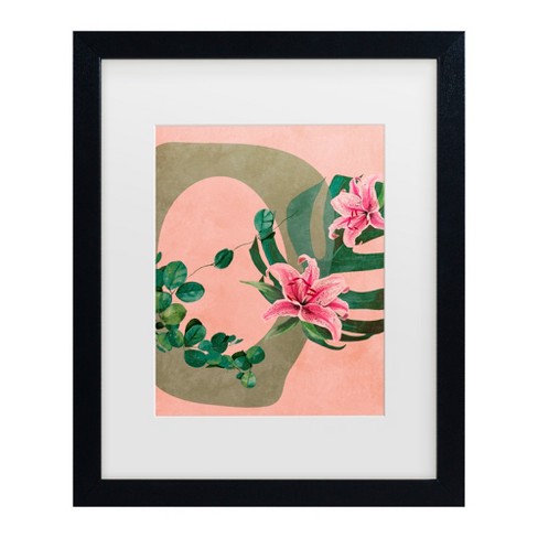 Ana Rut Bre Leaves More 11 Matted Framed Art : Target