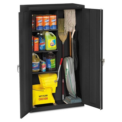 Tennsco Janitorial Cabinet, 36w X 18d X 64h, Black : Target