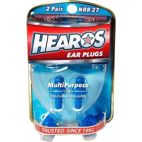 Hearos Multi-purpose Series Ear Plugs 2 Pair + Free Case : Target