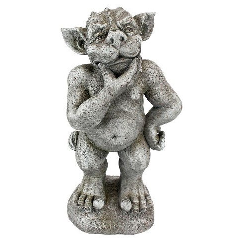 Design Toscano Plato The Ponderer Gargoyle Imp Statue : Target