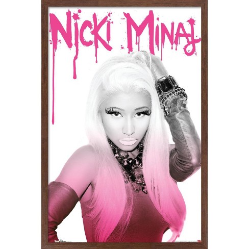 Trends International Nicki Minaj Framed Wall Poster Prints Mahogany ...