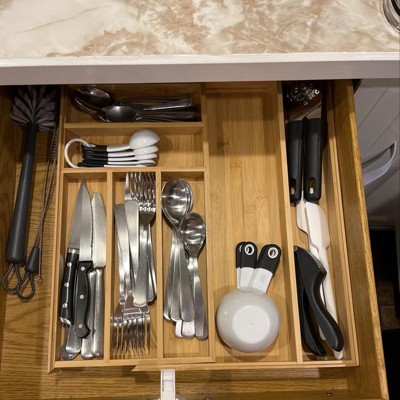 Bamboo 7 Compartment Drawer Organizer Brown - Brightroom™ : Target