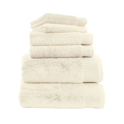 Bath Towel Set, Softest 100% Cotton by California Design Den - Ivory ...