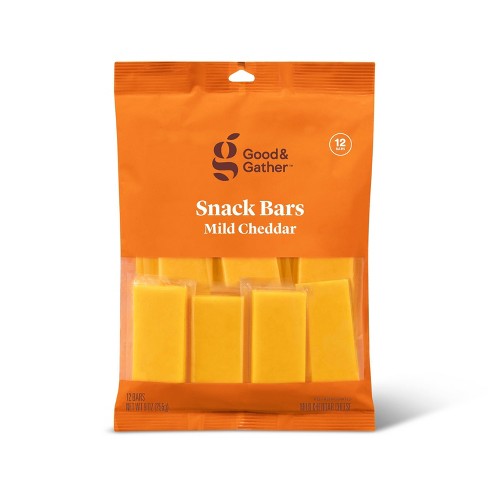 Mild Cheddar Cheese Snack Bars - 9oz/12ct - Good & Gather™ : Target