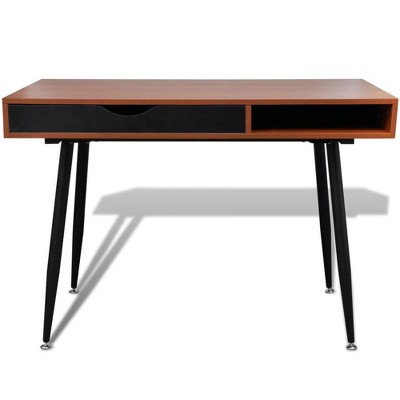 Brown Workstation Computer Desk Laptop Table : Target