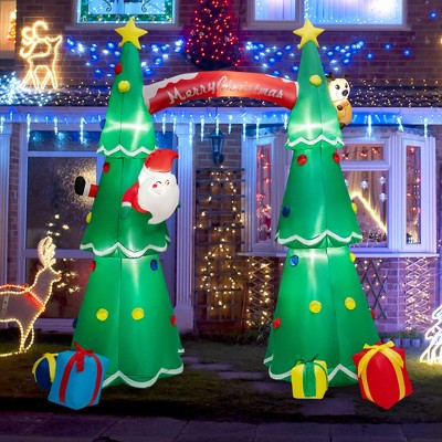 Costway 6.7ft Christmas Inflatable Nativity Scene W/ Leds & Built-in ...