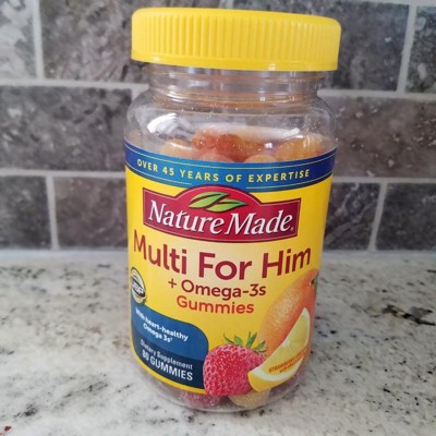 Nature Made Multi For Him Plus Omega-3 Gummies : Target