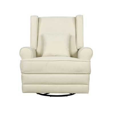 Madison Park Aria Swoop Upholstered Wing Chair Linen: Polyester ...