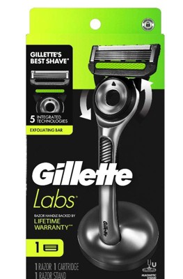 RAZER + Gillette Labs Exfoliating Bar Razor + 1 Razor Blade Refill ...