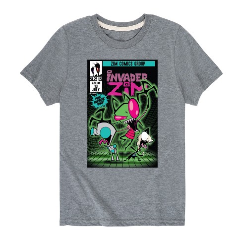 Boys' Invader Zim Zim And Gir Short Sleeve Graphic T-shirt - Zim Comics ...
