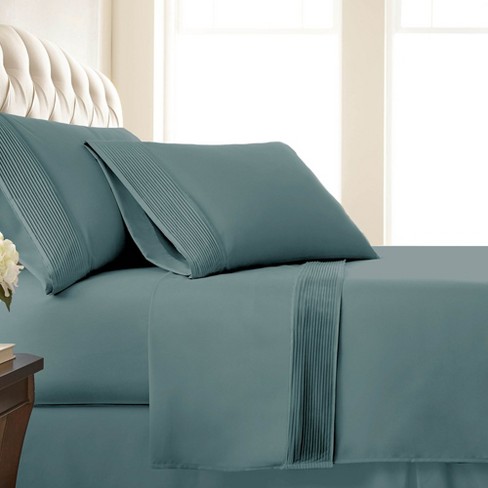 Southshore Fine Living 4-pc Extra-deep Pocket Soft Pleated Sheet Set ...