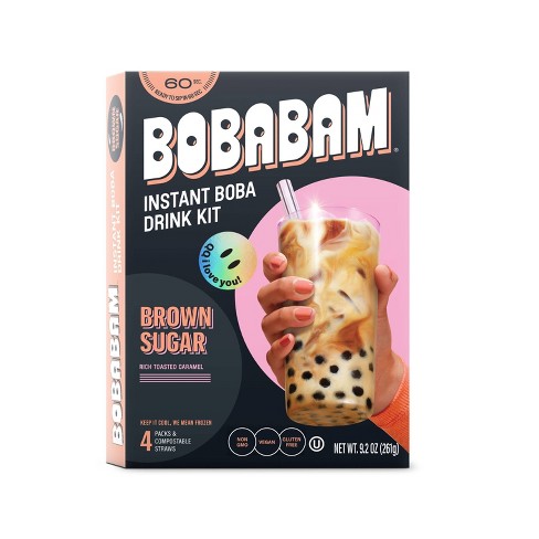 Bobabam Frozen Instant Boba Pack Brown Sugar - 9.2oz/4pk : Target
