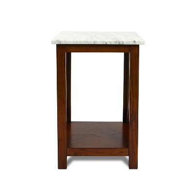 The Bianco Collection Cherie 15" Round Italian Carrara White Marble ...