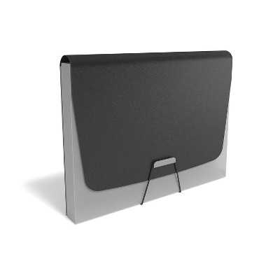 Staples Plastic 7-pocket Folder With 1" Document Case Letter Black ...