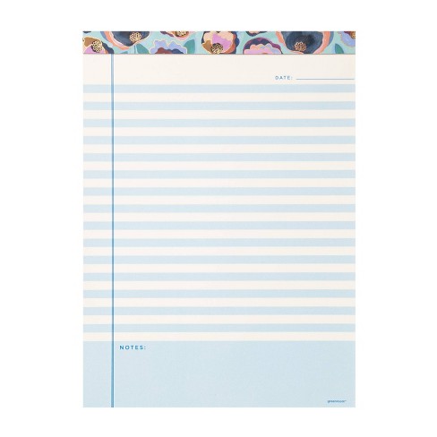 Greenroom 3pk Legal Pad 11"x8.25" Blue: Writing Notepads, 150 Sheets ...