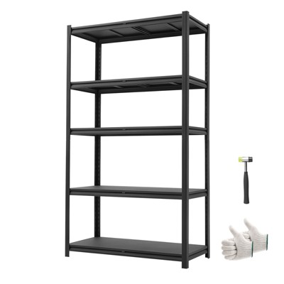 VEVOR Storage Shelves, 5-Tier Adjustable, 3000 lbs Capacity, Heavy Duty ...
