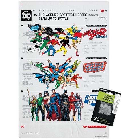 Trends International Dc Comics 90th - Greatest Team-up Unframed Wall ...