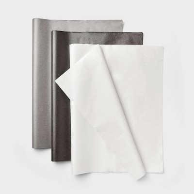 6ct Pegged Tissue Paper Silver - Spritz™ : Target