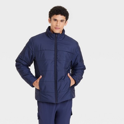 Men's Mid Weight Puffer Jacket With 3m Thinsulate - All In Motion™ Navy ...