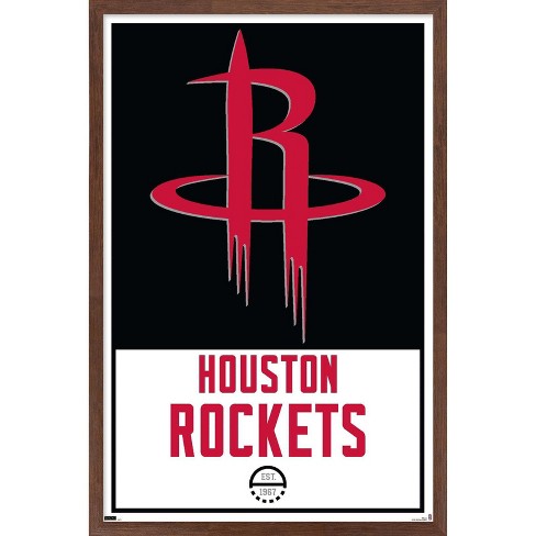 Trends International Nba Houston Rockets - Logo 21 Framed Wall Poster ...