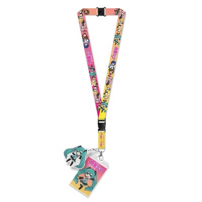 Hatsune Miku Lanyard ID Badge Holder Crypton Voice Breakaway Lanyard w ...