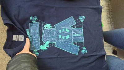 Minecraft Warden Distortion Clash Trend Graphic Youth Boys Navy T-shirt ...
