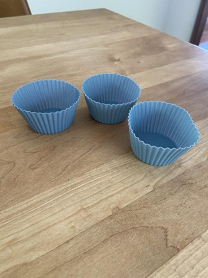 12ct Silicone Baking Cups Blue - Figmint™ : Target