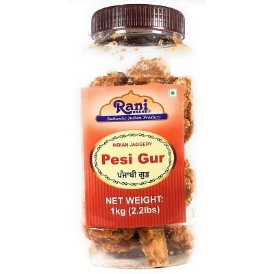 Pesi Gur (jaggery) - 35oz (2.2lbs) 1kg - Rani Brand Authentic Indian ...