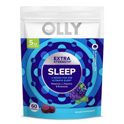 Olly 3mg Melatonin Sleep Gummies - Blackberry Zen - 50ct : Target