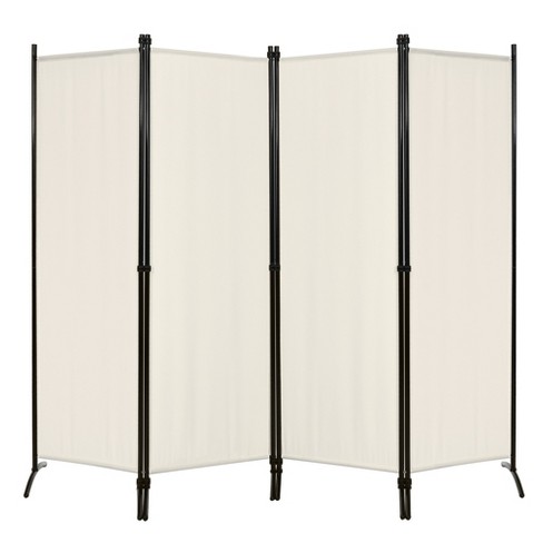 Tangkula 5.6ft Tall Folding Room Divider Freestanding 4-panel Privacy ...