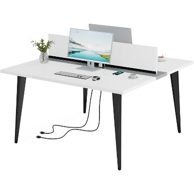Tribesigns 47.24-inch Square Computer Desk With Power Outlet : Target