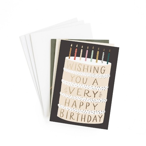 3ct Everyday Card Pack Birthday Essentials : Target