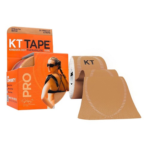 Kt Tape Pro Black 20 Pre Cut Strips - Beige : Target