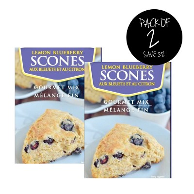 Cobblestone Kitchens 15 oz Lemon Blueberry Scone Mix - Pack of 2 : Target