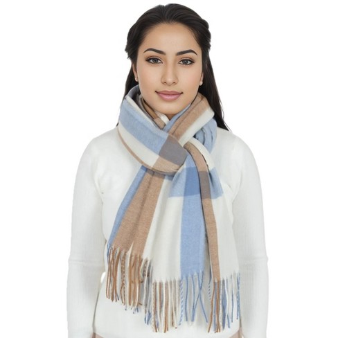 Anna-kaci Classic Plaid Winter Scarf Soft Cashmere Feel Wrap Shawl ...