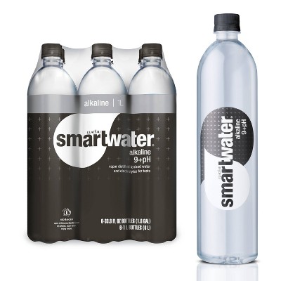 Smartwater Alkaline Vapor Distilled Ionized Water - 6pk/1l Bottles : Target