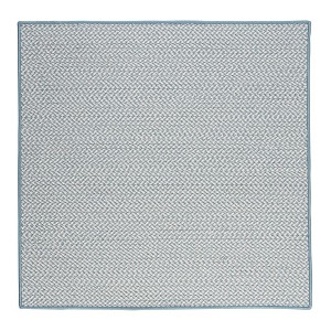 Colonial Mills Outdoor Houndstooth Tweed Braided Rug, Sea Blue 4 ...