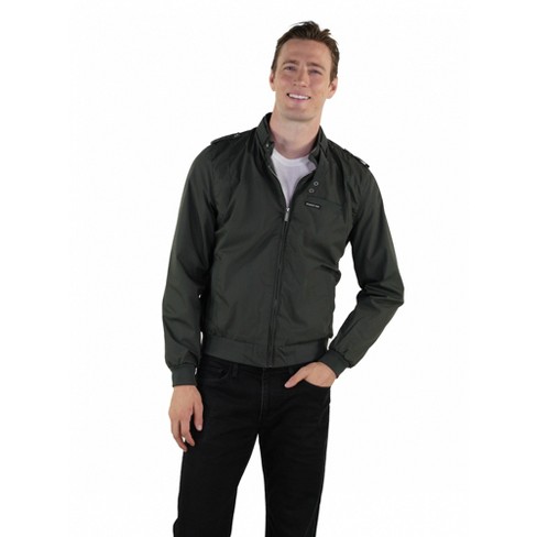 Members Only Men's Original Iconic Racer Jacket - Dark Green - 4x-large ...