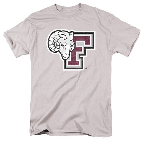 Fordham University Official Distressed Primary Adult T Shirt, Silver ...