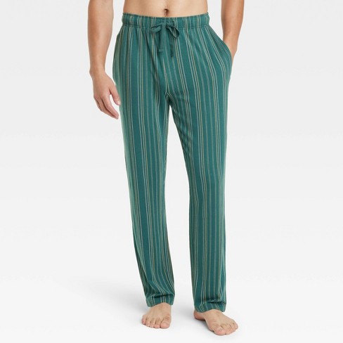 Men's Big & Tall Striped Cotton Modal Knit Pajama Pants - Goodfellow ...