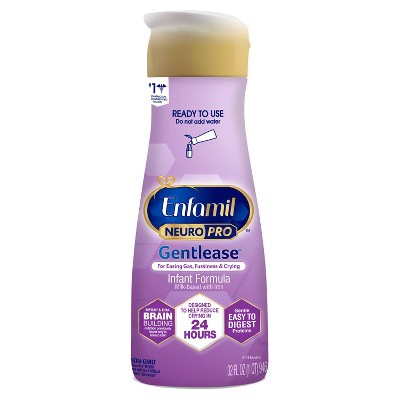 Enfamil Gentlease Ready To Feed Infant Formula Bottle - 32 Fl Oz : Target