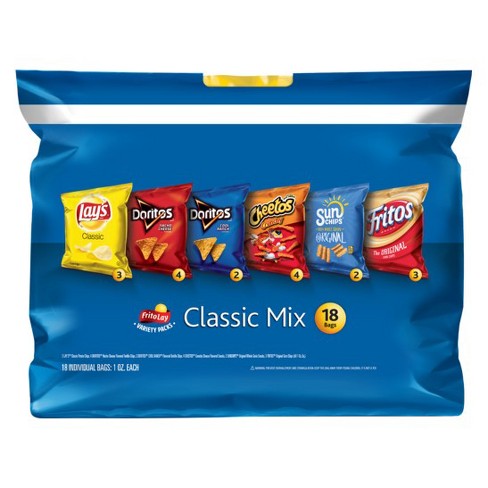 Frito-Lay Variety Pack Classic Mix - 18ct : Target
