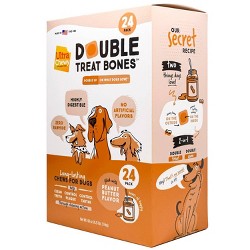 Ultra Chewy Double Bones Bacon And Cheese Flavor Dry Dog Treats Value ...