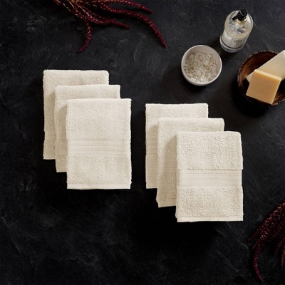 6pc Everyday Essentials Hand Towel Set Ivory - Isla Jade : Target